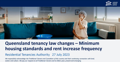 RTA Webinar: Queensland tenancy law changes – minimum housing standards ...